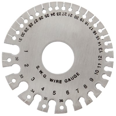 NEW SWG Standard 1-36 Round Wire Gauge Precision Measuring Instrument ...