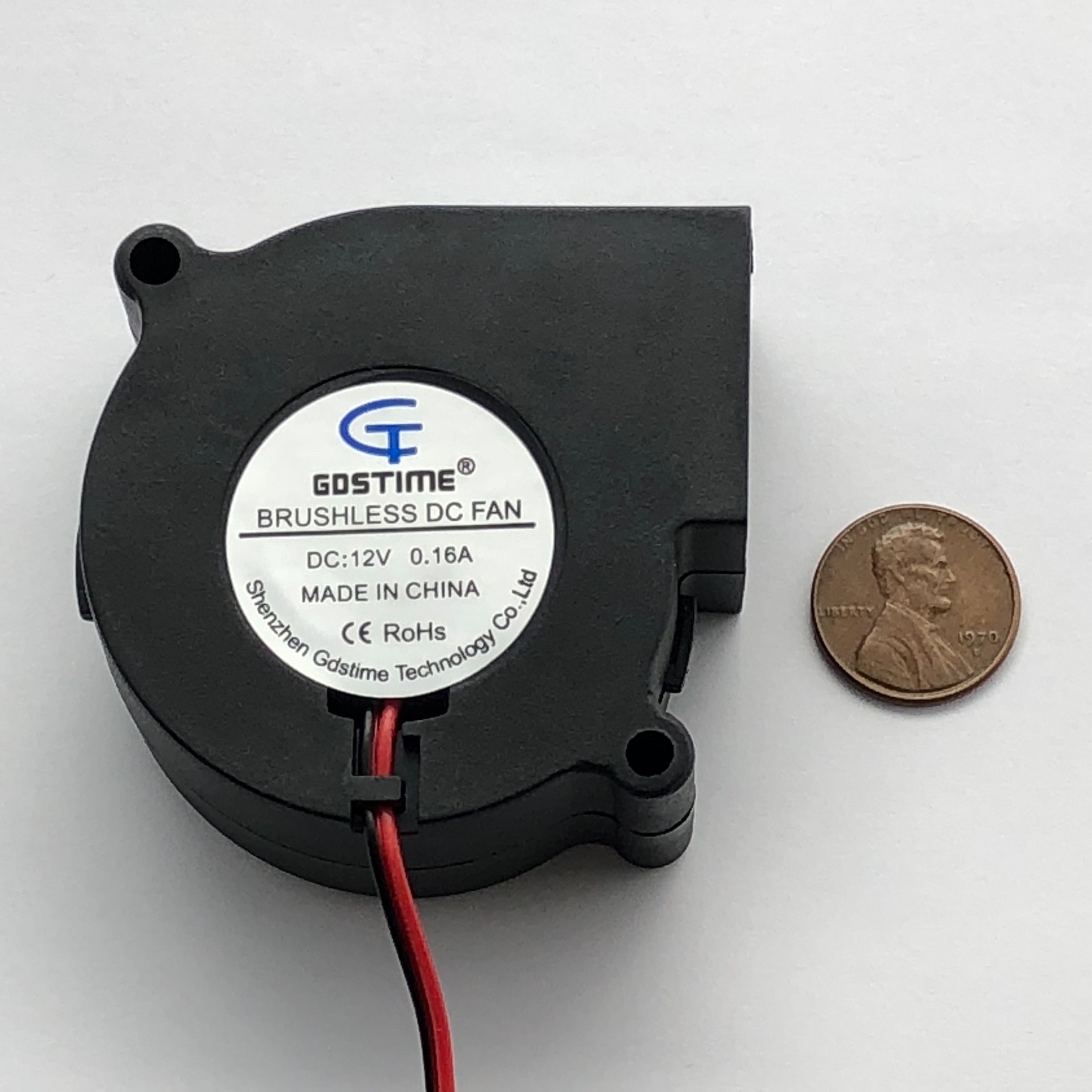 60mm 12V Blower Cooling Fan 6028 DC Exhaust Fan 2pin 60 x 28mm Computer ...