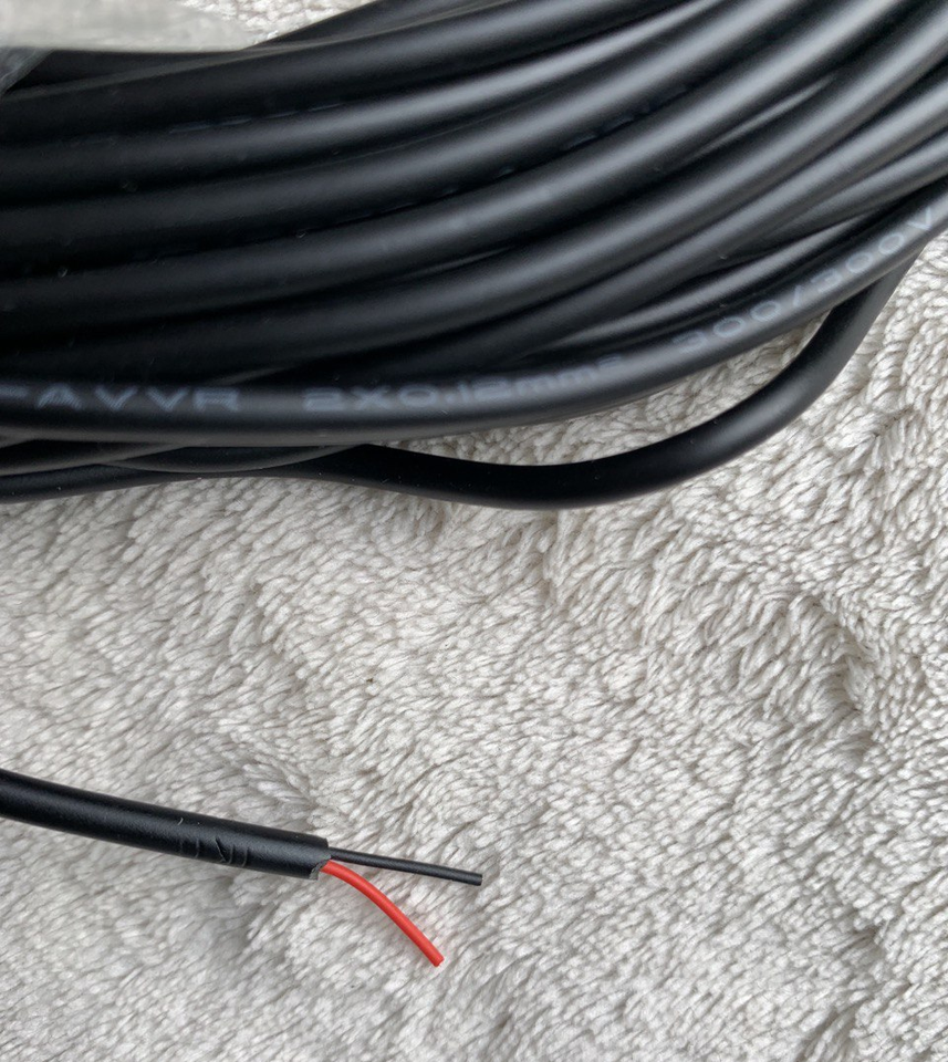 20m 65’FT 2/26 Gauge AWG Cable Outdoor Waterproof fr Sensor Probe ...