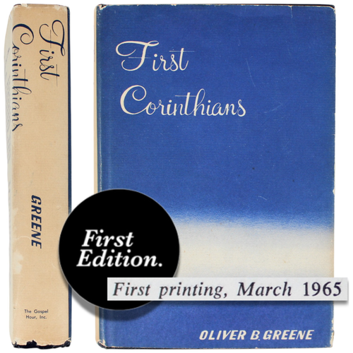 CORINTHIANS OLIVER GREENE Evangelical Theology Bible Southern Baptist ...