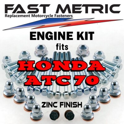 1973-1987 Honda ATC 70 Engine Rebuild Bolt Kit | FACTORY style ZINC ...