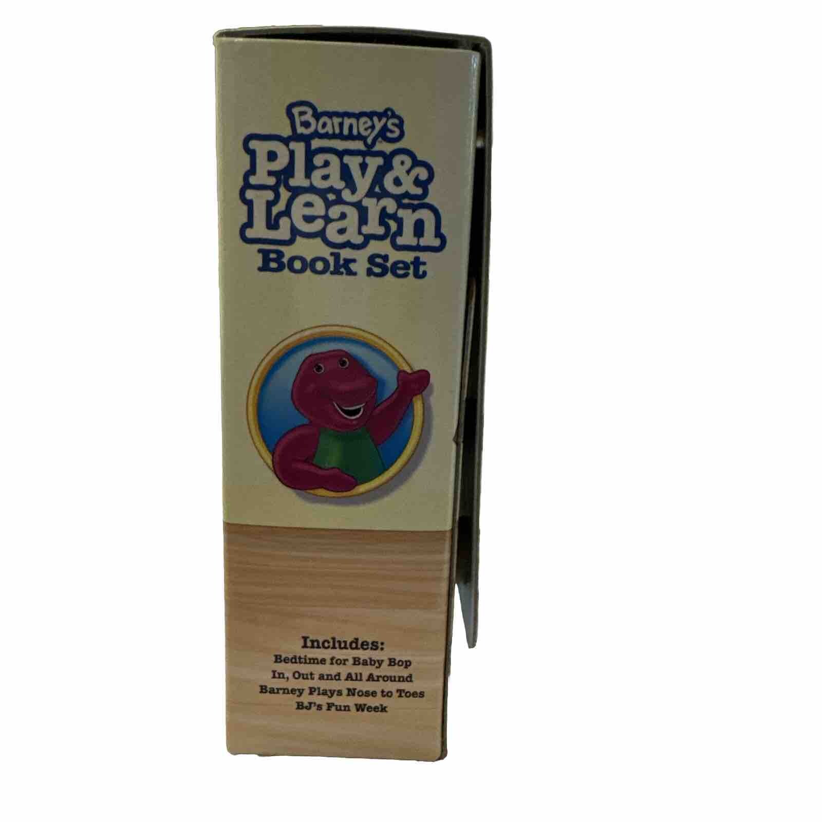 Barney’s Play and Learn Book Set Includes 4 Board Books (1999, Mixed ...