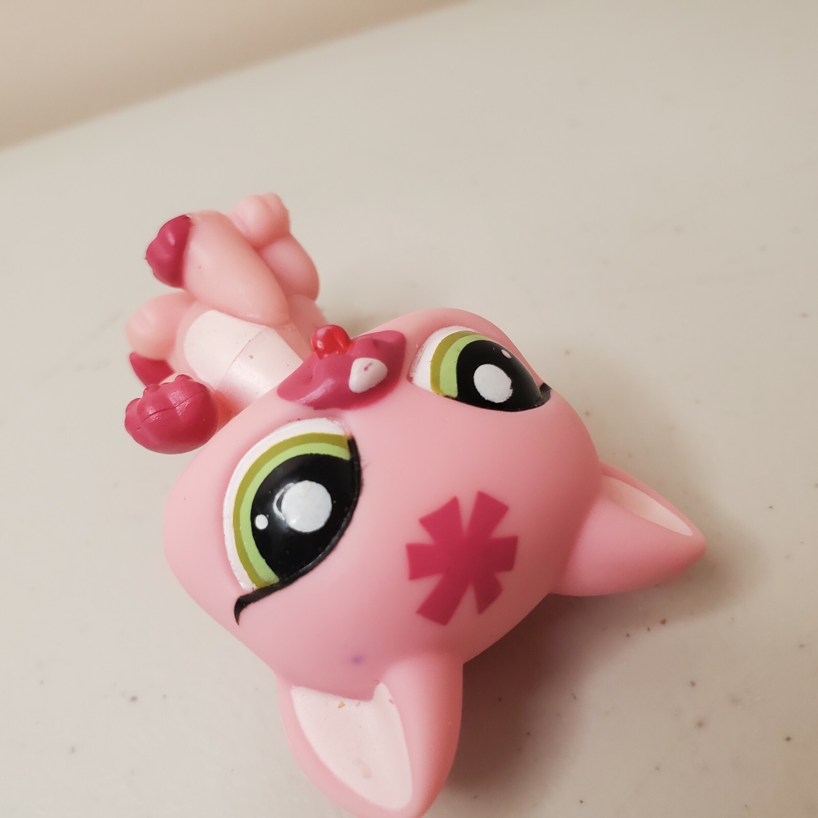 Littlest Pet Shop LPS #1846 KITTY CAT Licking Paw Hasbro Olive Green ...