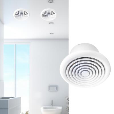 Ventilation Fan Round Bathroom Exhaust Fan for Bathroom Kitchen Laundry ...