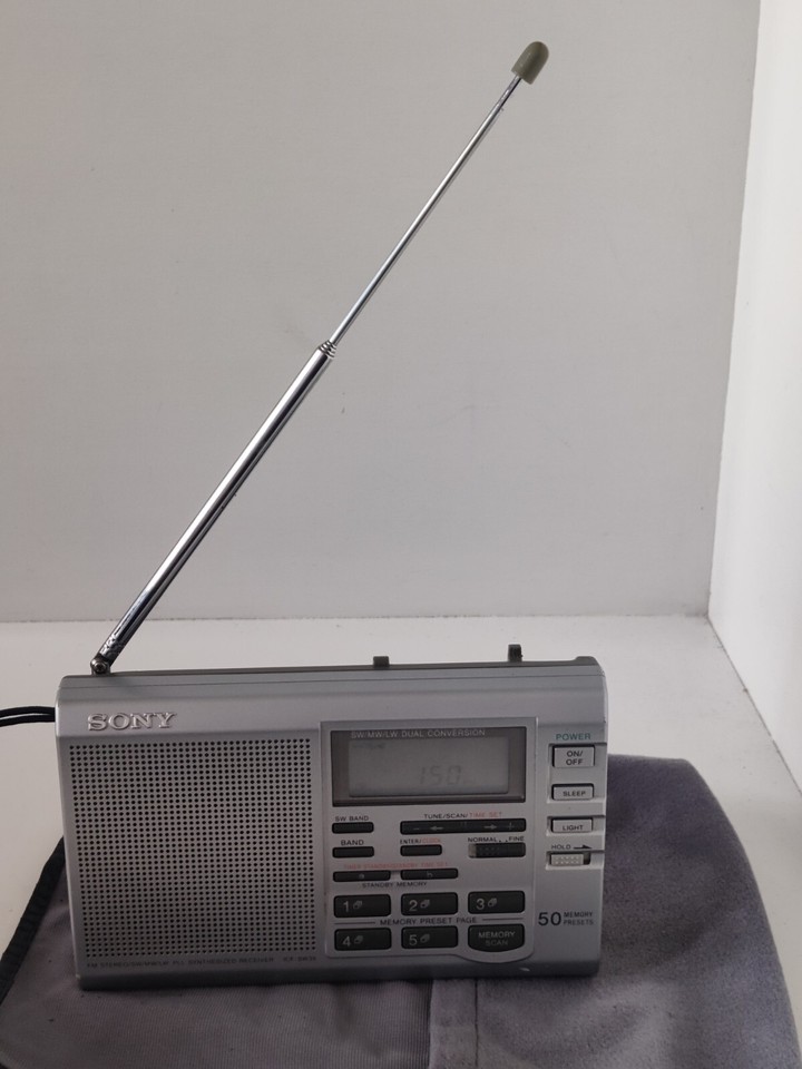 Sony ICF-SW35 PLL Synthesized World Radio Receiver FM/SW/MW/LW Fully ...