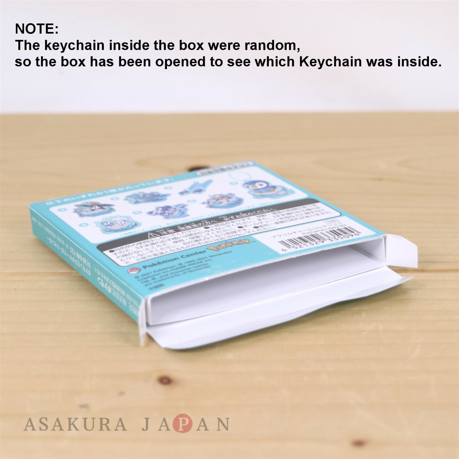 Pokemon Center Pochama’s daily life Acrylic Charm Key chain #3 Piplup ...