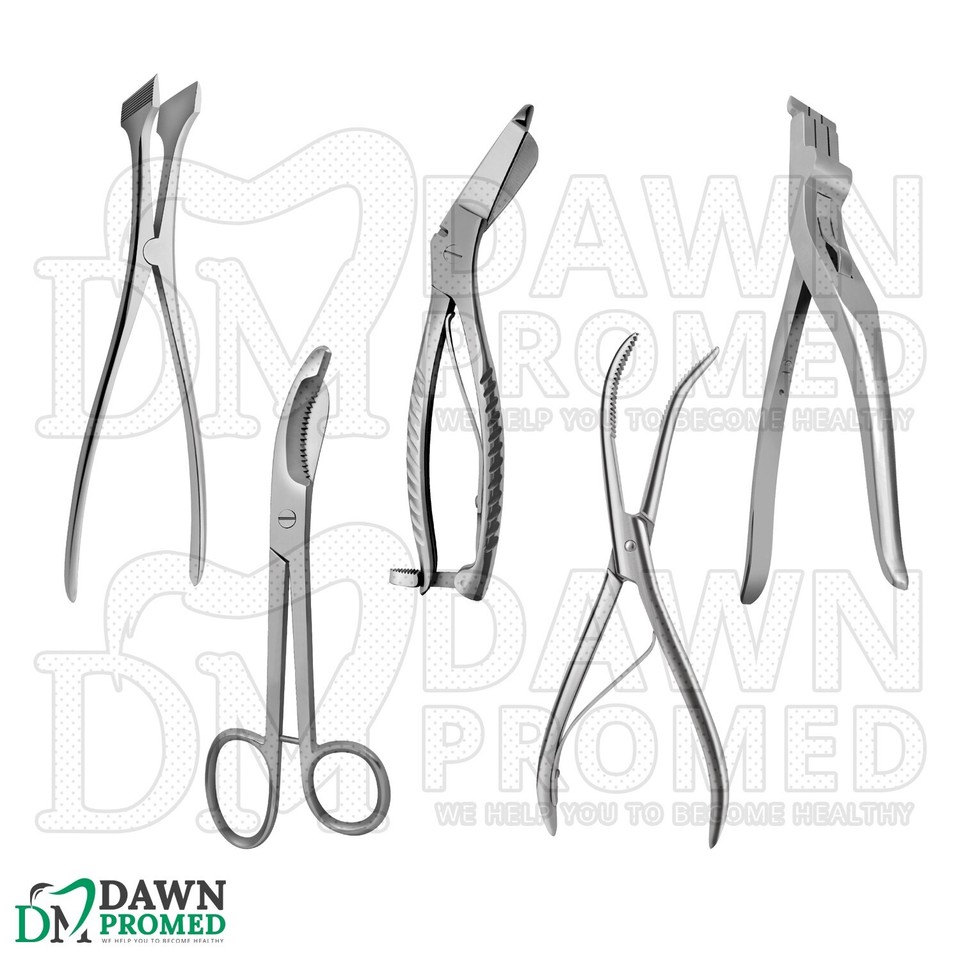 5 Pcs Plaster & Cast Removal Set Orthopedic Surgical Instruments German ...