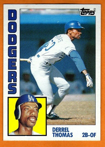 DERRELL THOMAS(LOS ANGELES DODGERS)1984 TOPPS BASEBALL CARD | eBay