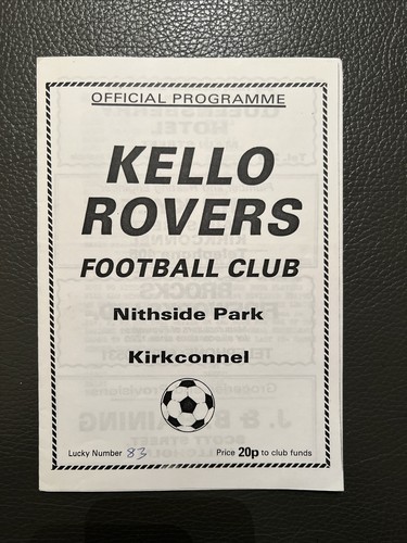 Kello Rovers v Auchinleck Talbot (1988-89), Undated. | eBay