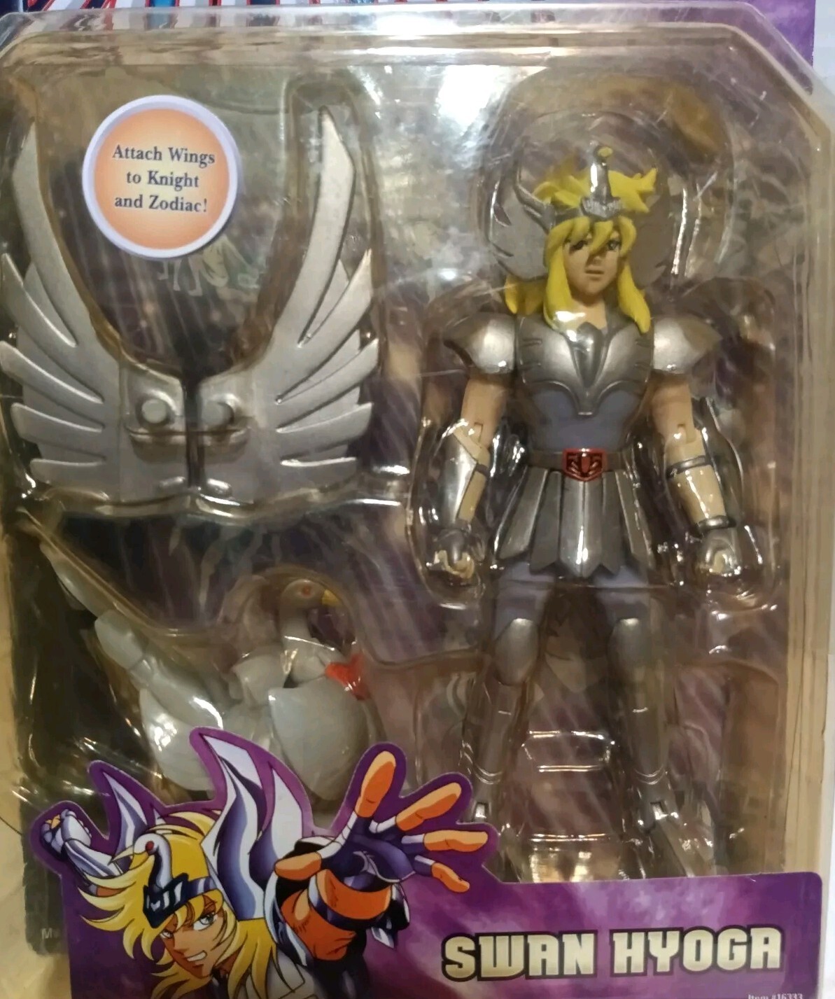 Knights of the Zodiac Swan Hyoga 2003 *Sealed On Card* Card & Bubble ...