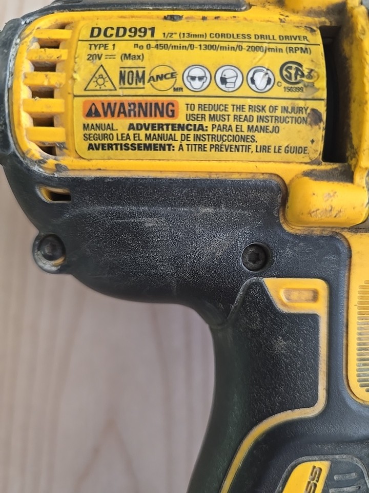 DEWALT DCD991 20V MAX XR Cordless Brushless 3Speed 1/2 in Drill/Driver ...