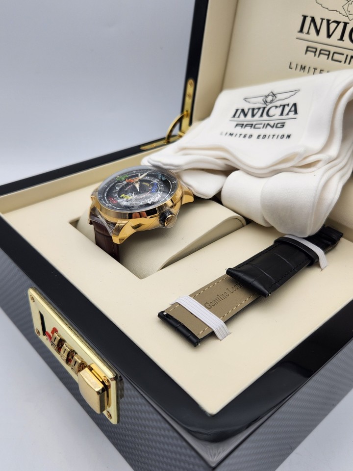 Invicta Racing Automatic Men's Watch - 46mm, Gold Limited Edition ...