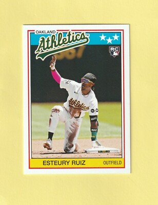 2023 TOPPS Throwback Thursday 1988 UK SET 24 ROOKIE ATHLETICS ESTEURY ...