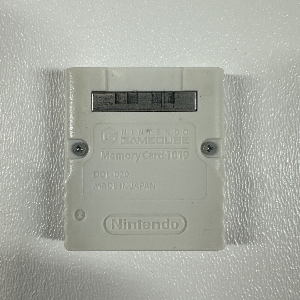 Official Nintendo GameCube Memory Card OEM DOL-020 Authentic 1019 Block ...