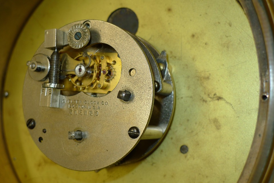 Chelsea Clock Co., Boston U.S.NAVY Mark 1 DECK 1940 Military Bulkhead ...