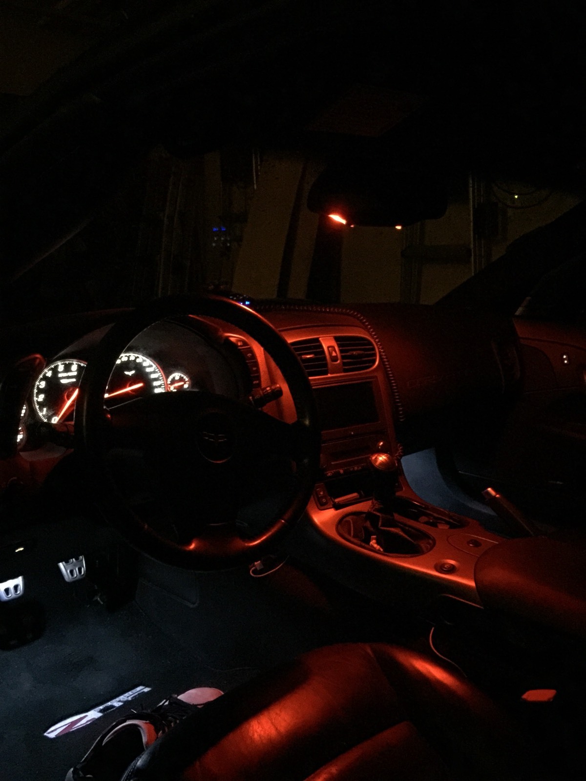 2005-2013 c6 Corvette Interior (rear view mirror or footwell) LED ...