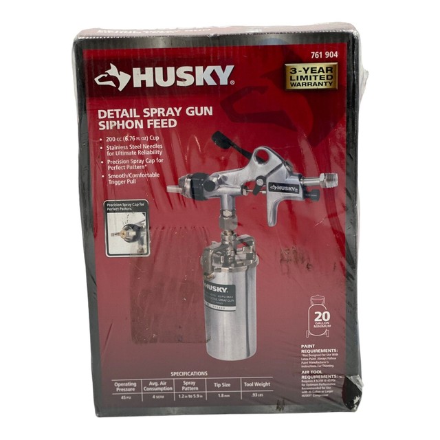 Husky Siphon Feed Detail Spray Gun H4910DSG for sale online | eBay