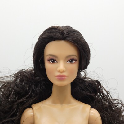 Fashion Doll Curly Brown Hair Neutral Skin Articulated Supermodel 12 ...