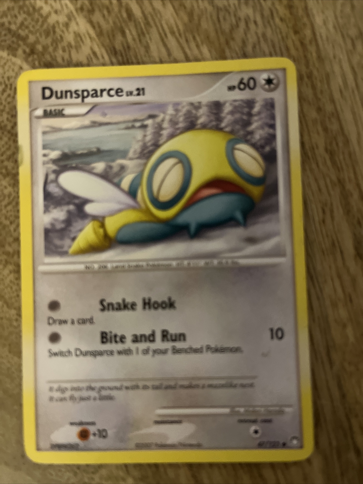 Pokemon Card Dunsparce LV.21 Mysterious Treasures 47/123 EXC/NM Non ...