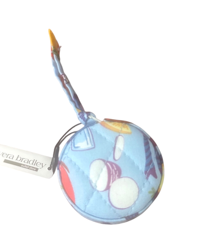 Vera Bradley Seafood Boil tape measure- retractable -fish- blue white ...
