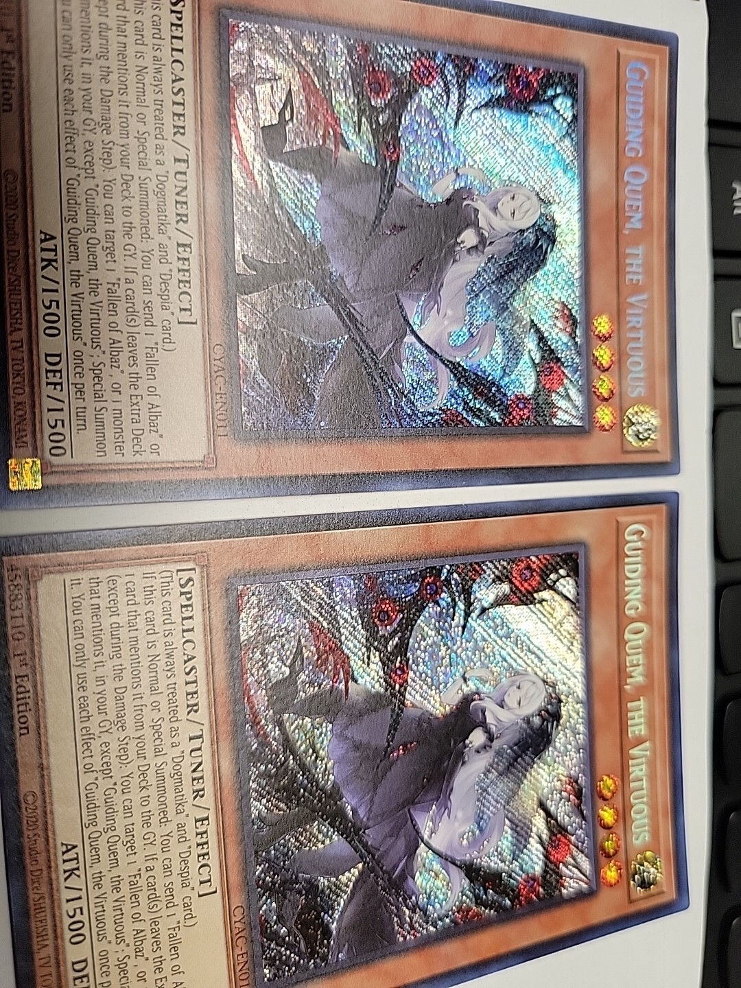 2 CYAC-EN011 Guiding Quem, the Virtuous Secret Rare 1st Edition Lp | eBay
