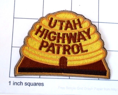 UTAH HIGHWAY PATROL --- STATE POLICE EMBROIDERED PATCH -- IRON-ON ...