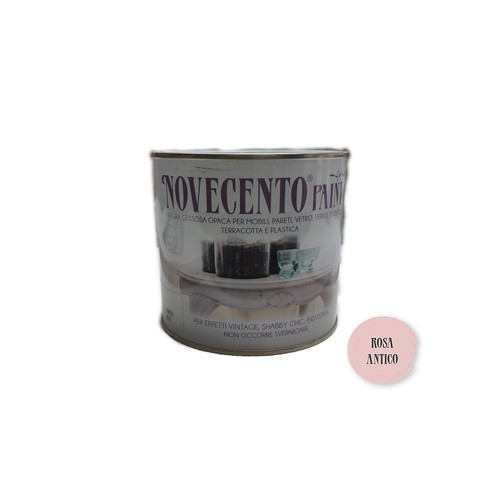 Novecento Paint 500 ml Cera Novecento rosa antico vernice shabby chic ...