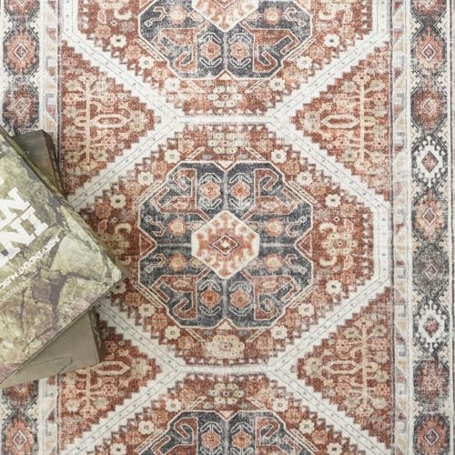 Washable Living Room Area Rug: 9x12 Large Super 9' x 12' (Rectangular ...