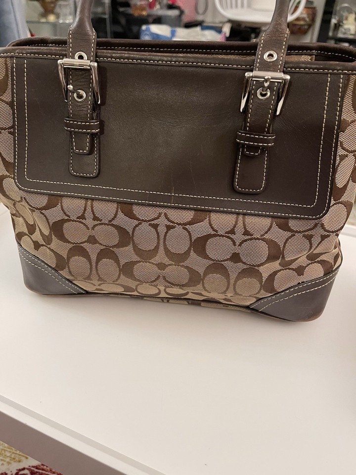 Early 200s VINTAGE coach monogram leader bag | eBay