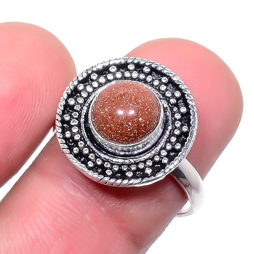 Golden Sunstone Gemstone 925 Sterling Silver Ring Size Adjustable (R2310) | eBay