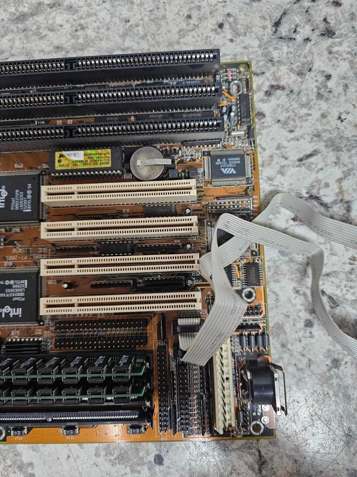 VINTAGE FIC PT-2003 Socket 7 Intel AMD Cyrix AT Motherboard 8MB 4xPCI ...