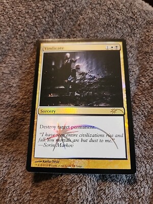 Magic MTG - FOIL Vindicate - 2013 Judge Foil Promo NM- | eBay