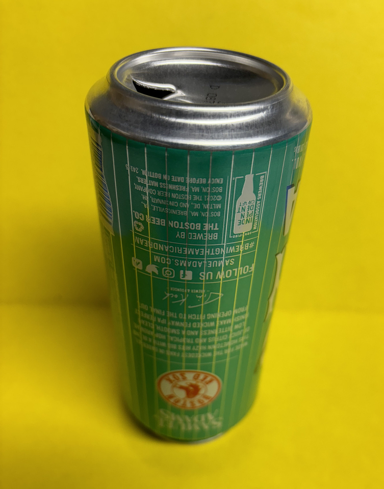 NEW SAMUEL SAM ADAMS BOSTON RED SOX FENWAY IPA BASEBALL 16oz BEER CAN ...