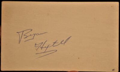 Vintage Bryan Hextall Sr. 1930's-40's NY Rangers Autograph HOF dec ...