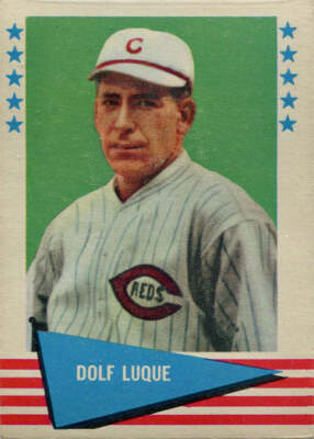 Fleer Baseball Greats 1961 Base Card 56 Dolf Luque | eBay