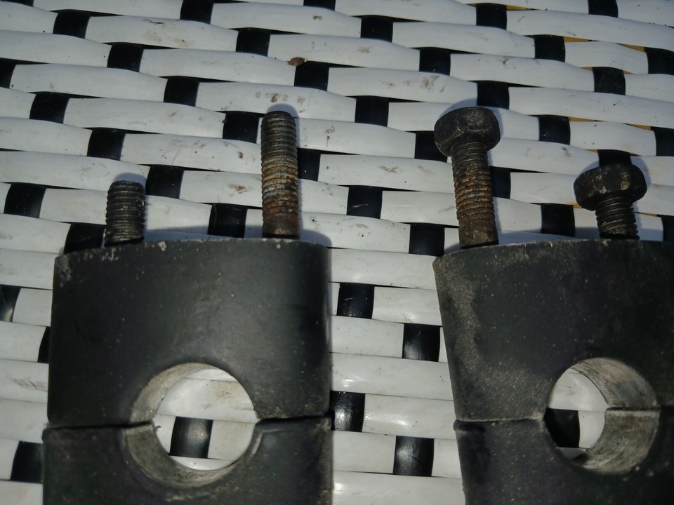 1988 BMW R100 RT R100RT OEM Handlebar Risers Clamps Holders | eBay