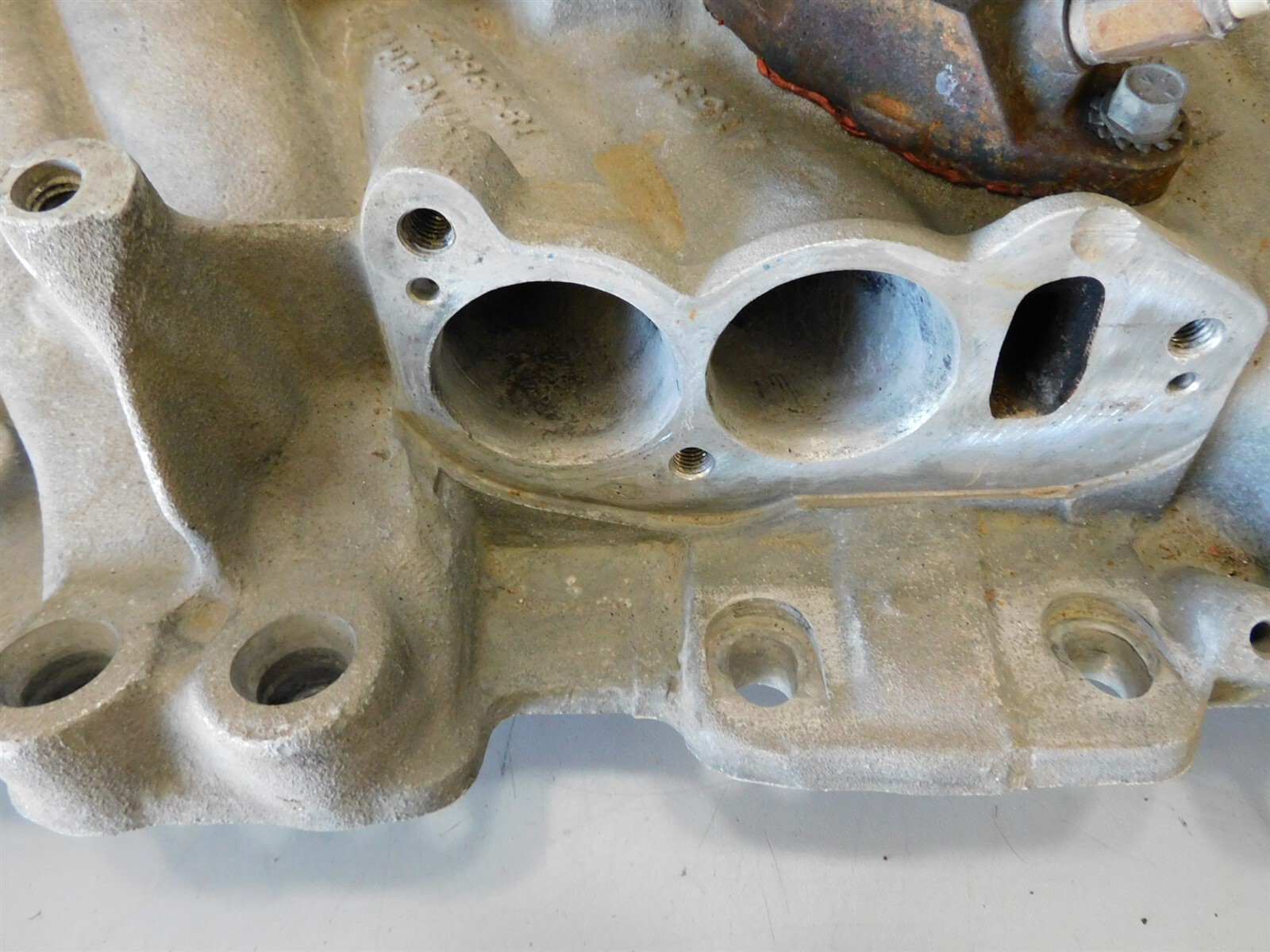 Chevy+TPI+Intake+Manifold+Powder+Coated+Chevrolet+Orange+10066015+FedEx ...