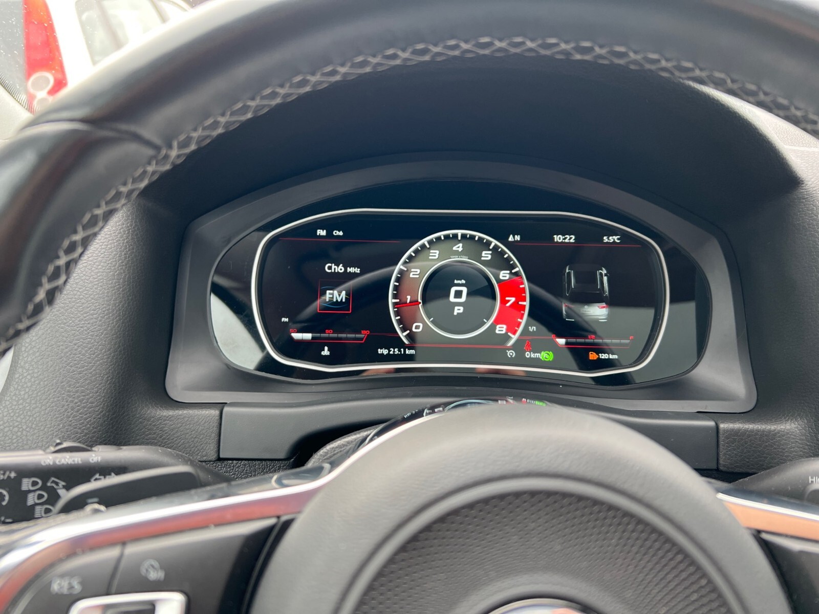 DigitaI Instrument Cluster Speedometer For VW Tiguan 10-17 LCD ...