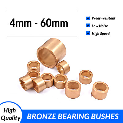 Metric Plain Oil Filled Sintered Bronze Bushes - Bore 4mm to 60mm ...