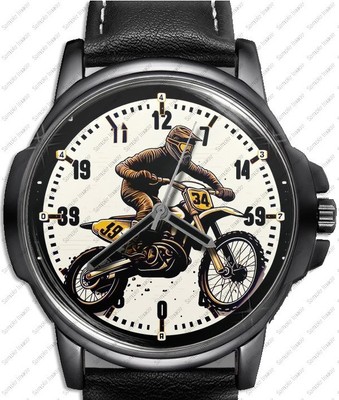 Motocross Champ Stylish Vintage Style Dirt Track Rare Quality Wrist ...