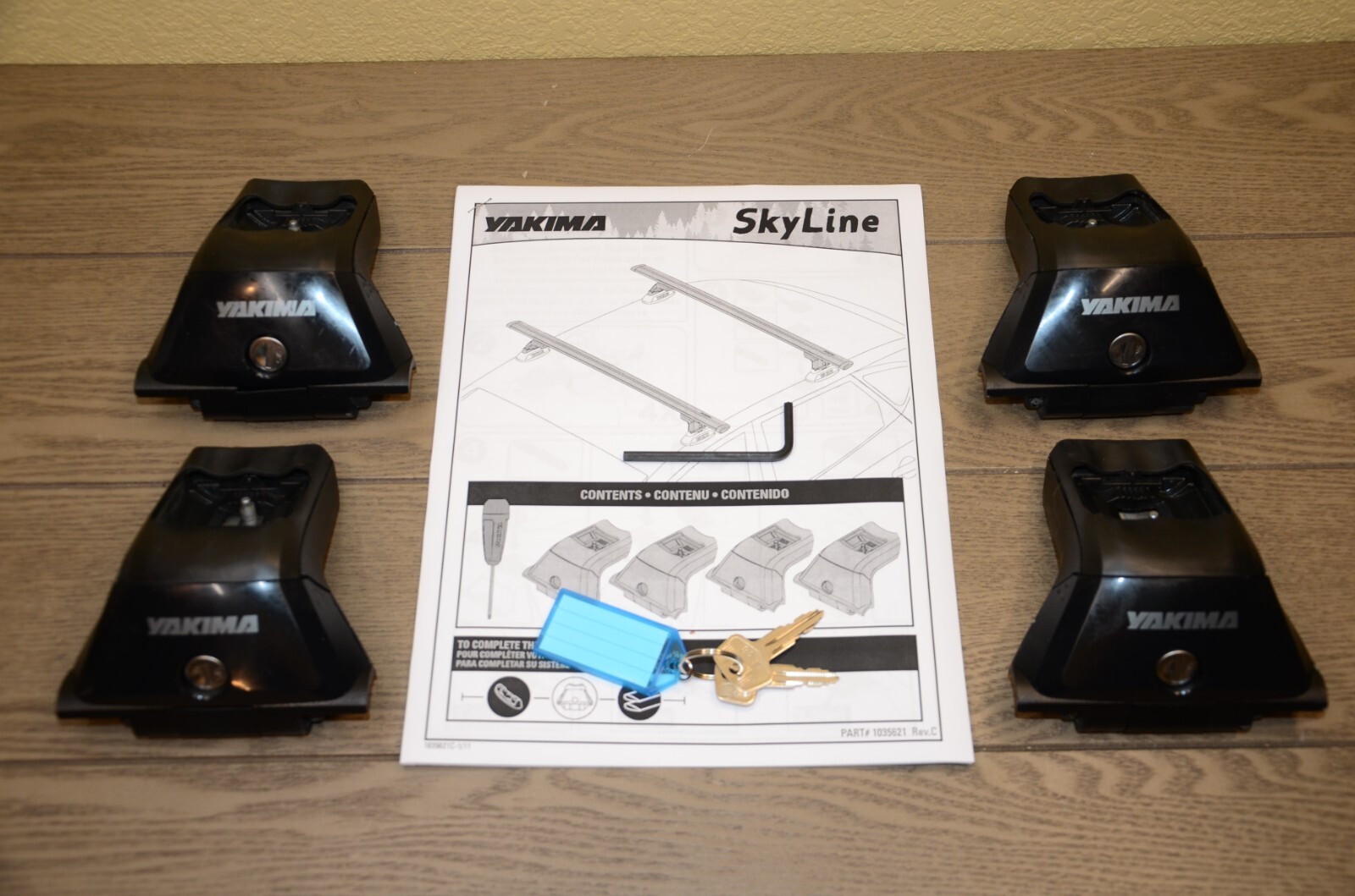 Yakima Skyline Towers set 4 SKS A148 lock cores keys Jetstream Corebar ...