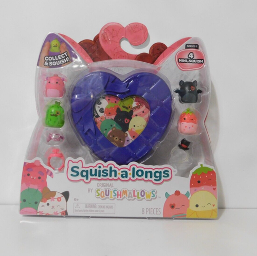 Squishmallow Squish-a-Longs Series 2 8 Piece Purple Mont-Charles ...