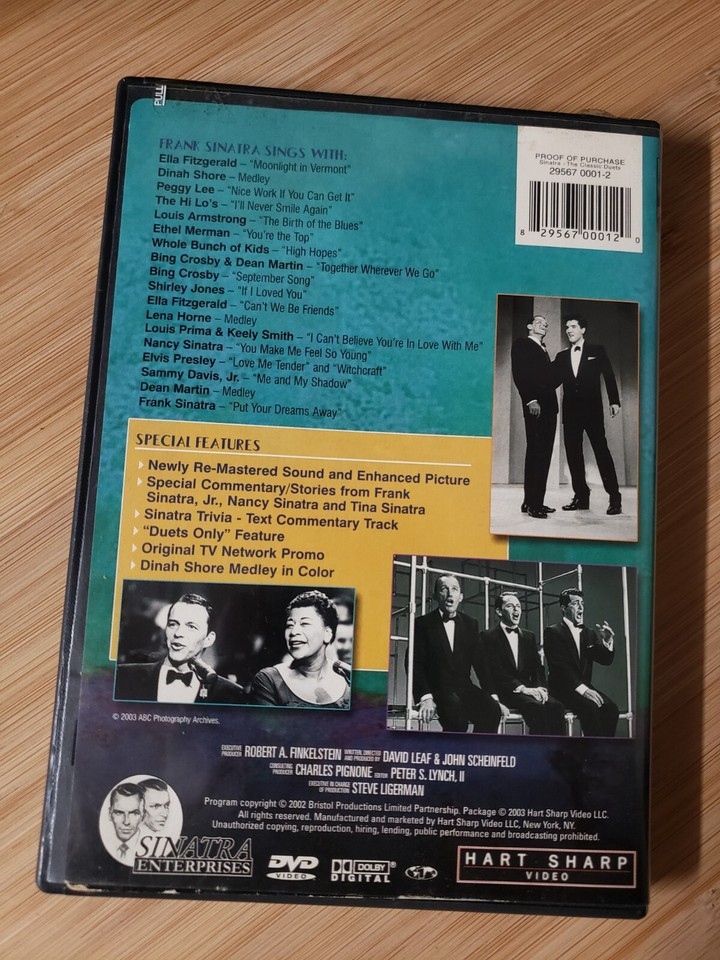 Sinatra: The Classic Duets (DVD, 2003) 829567000120| eBay