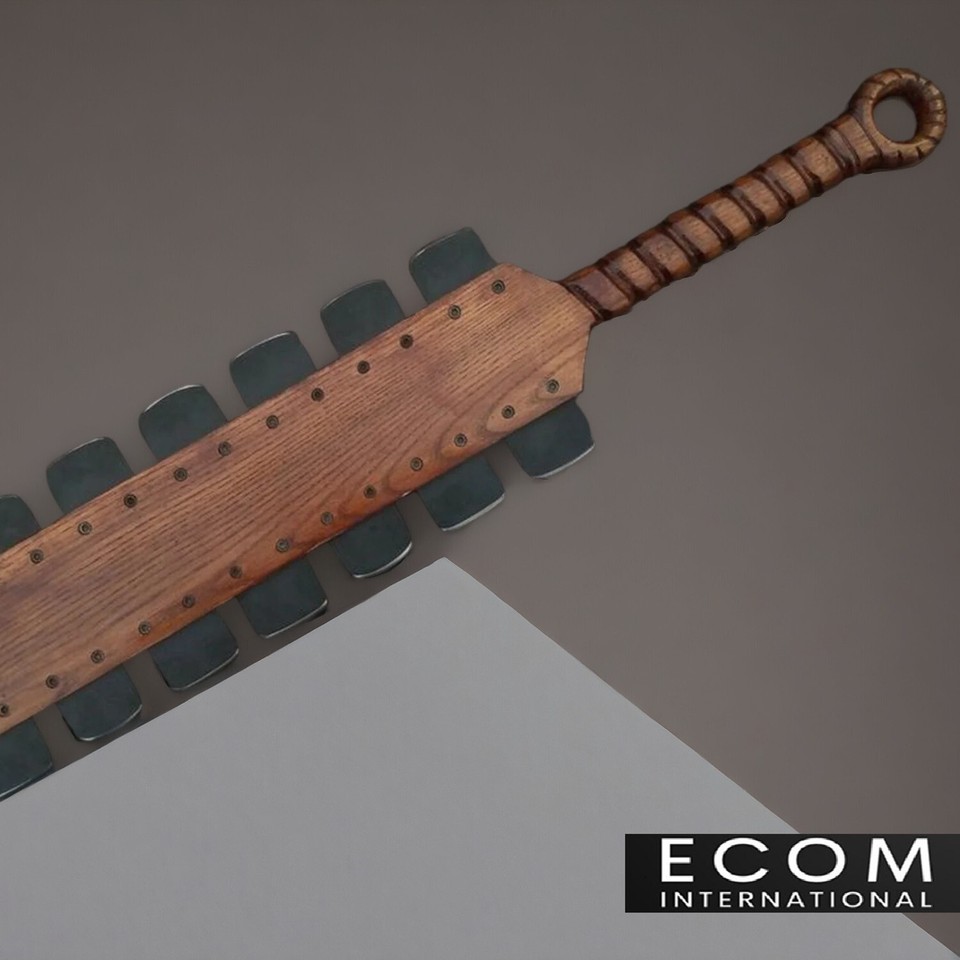 Custom Made Aztec Sword, Handmade Macuahuitl War Club, Aztec Martial ...