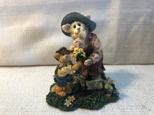 Boyds Bear Purrstone Momma Meowsler Hank Purrfect Mom Mothers Figurine ...