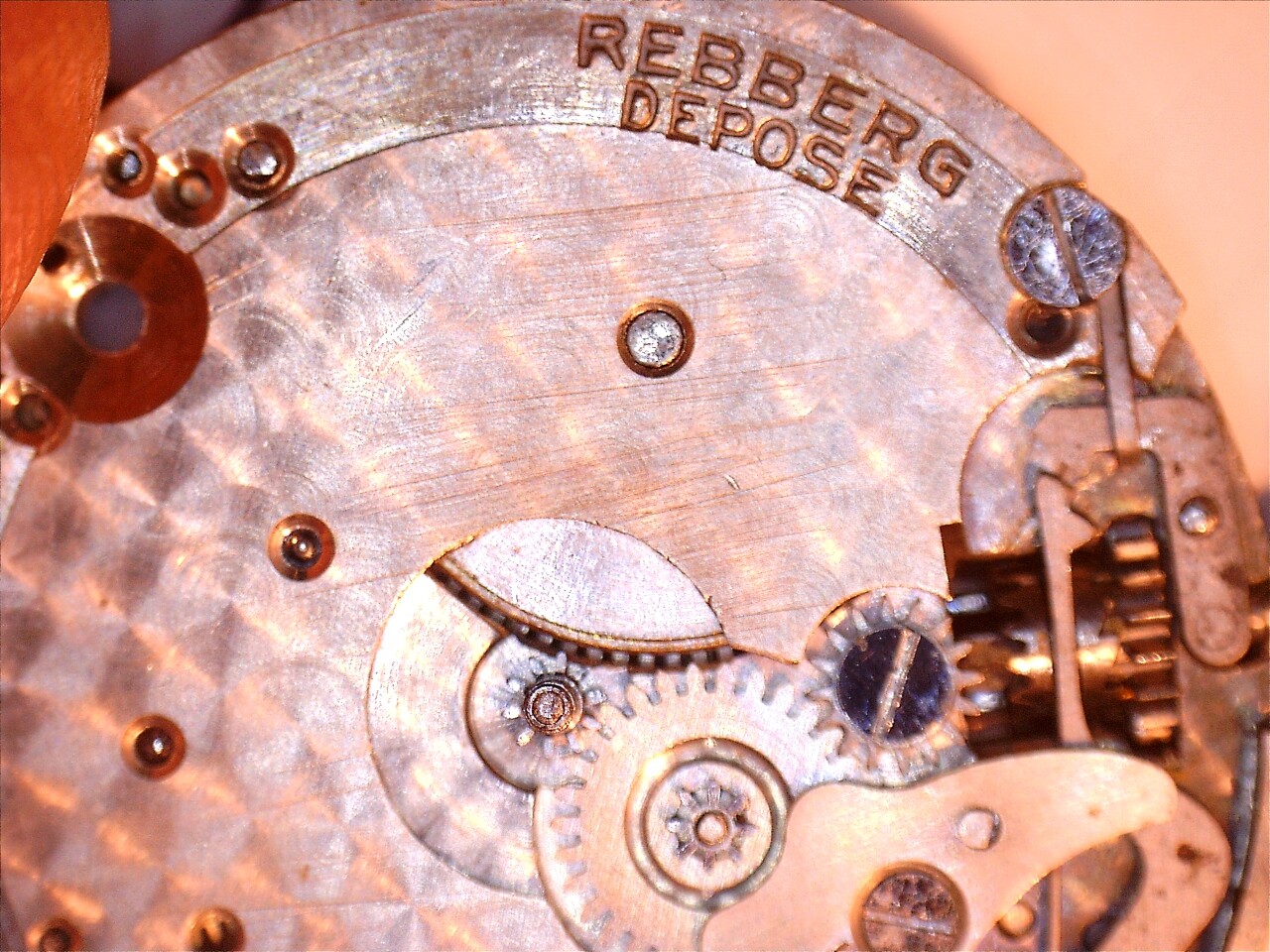 ROLEX REBBERG TRENCH VINTAGE WATCH MOVEMENTS PARTS. 11.5"'Ligne (25.6 ...
