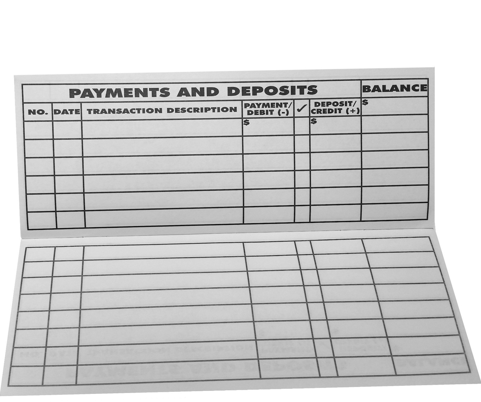 Oversize Jumbo Large Print Sight Checkbook Transaction Registers - Set ...