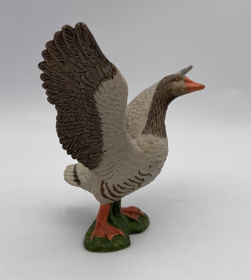Schleich GREY GOOSE GANDER Toulouse Farm Animals Bird Retired 2010 ...