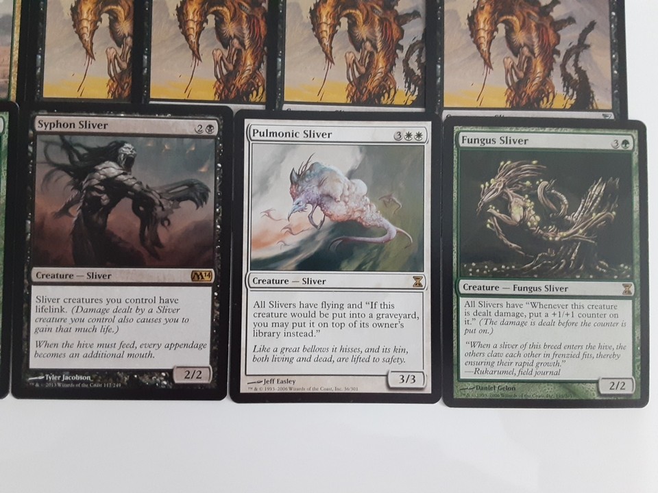 MTG Magic VAMPIRIC SLIVER DECK Syphon Quilled Quick Reflex Fungus ...