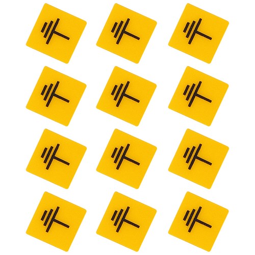 12 Pcs Ground Connection Safety Stickers Electric Shocks Equipment ...